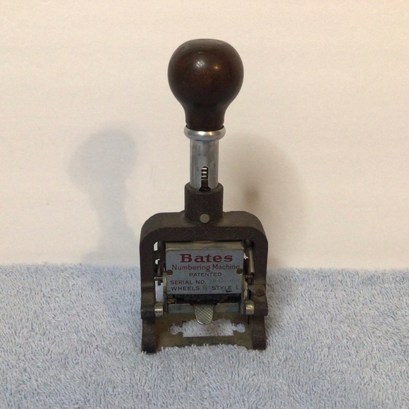 Office | Vintage Bates Numbering Machine | Poshmark